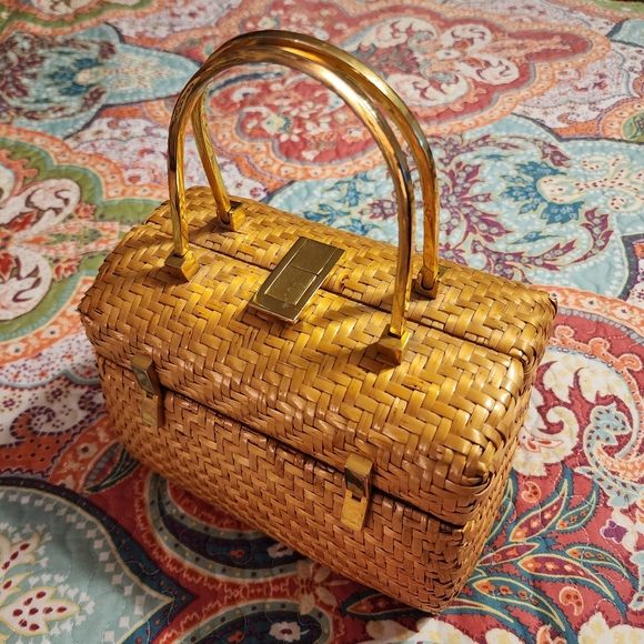 Koret | Bags | Vintage Koret Wicker Handbag 96s1970s | Poshmark